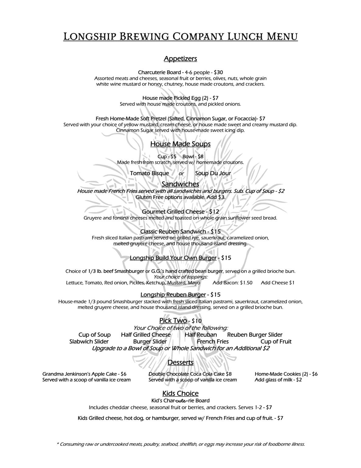 Food - Longship Brewing Company